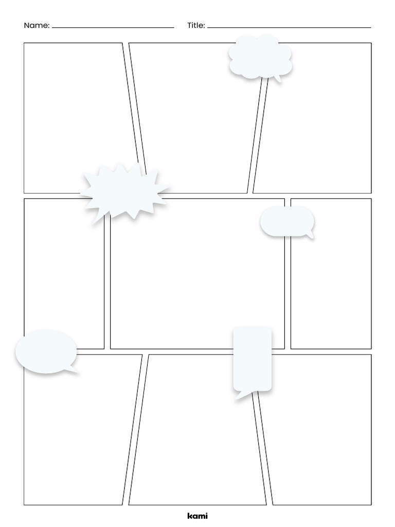 Comic Strip - Speech Bubbles | PDF