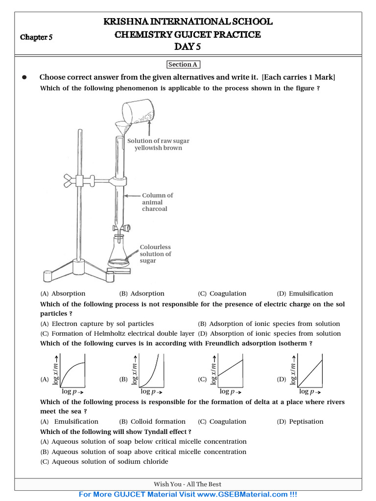 GUJCET Chemistry Paper Ch-5 (EM) (GSEBMaterial - Com) | PDF ...