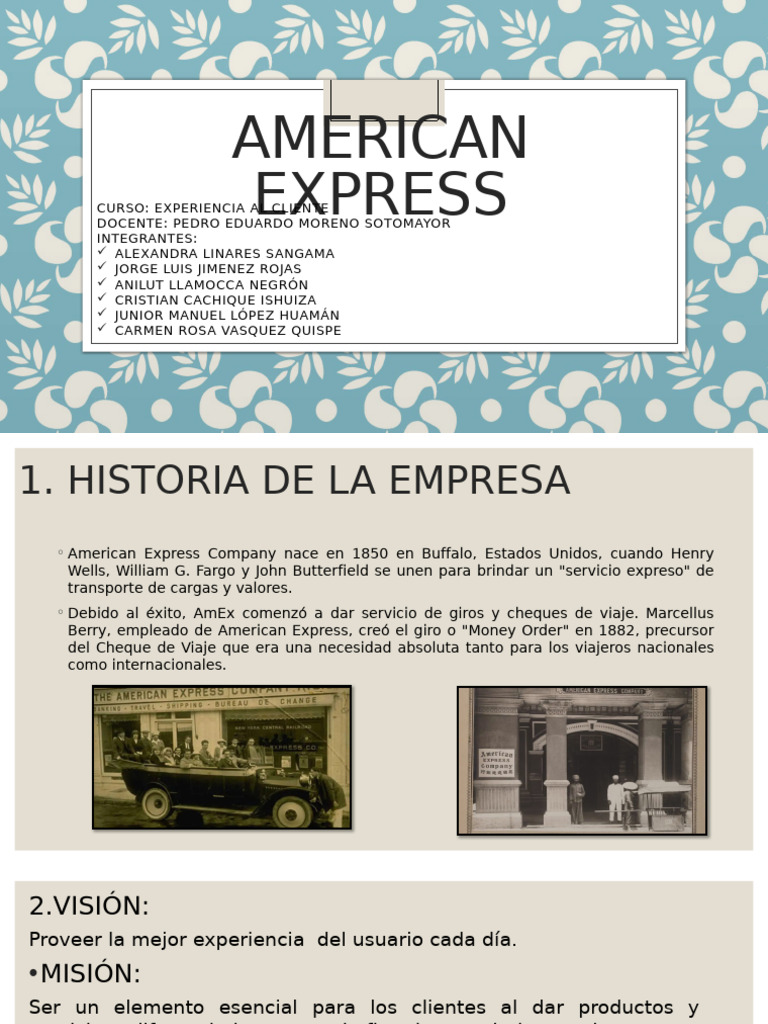 American Express PPT Final | PDF | American Express | Empresas de los ...