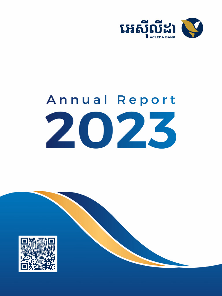 ACLEDA Bank Annual Report 2023 | PDF | Banks | Equity (Finance)