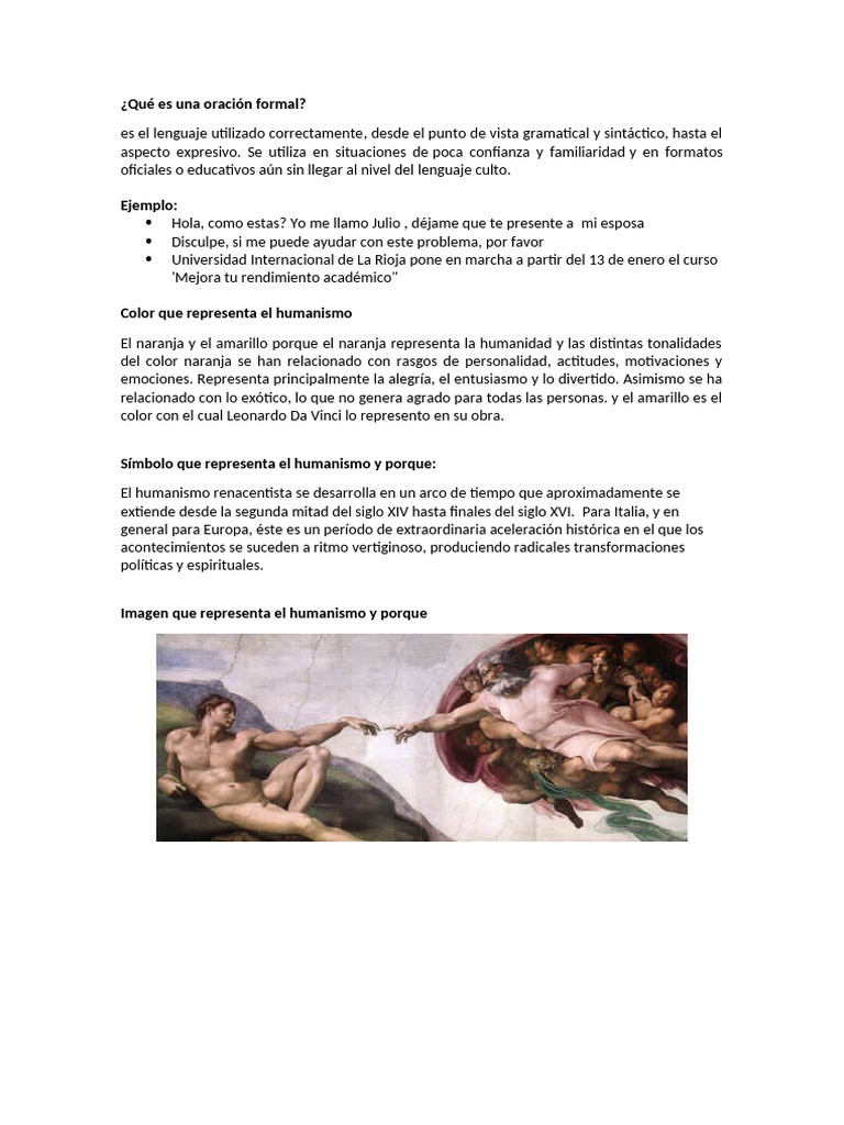 Qué Es Una Oración Formal | PDF | Tierra | Agua