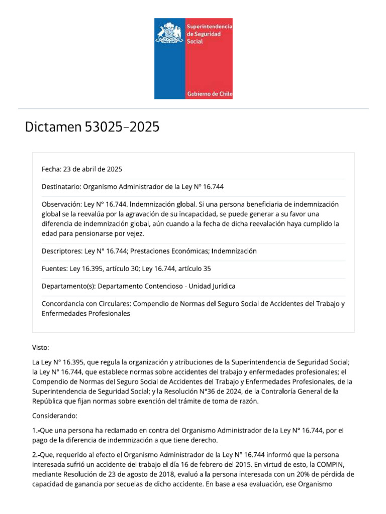 Dictamen 53025 | PDF