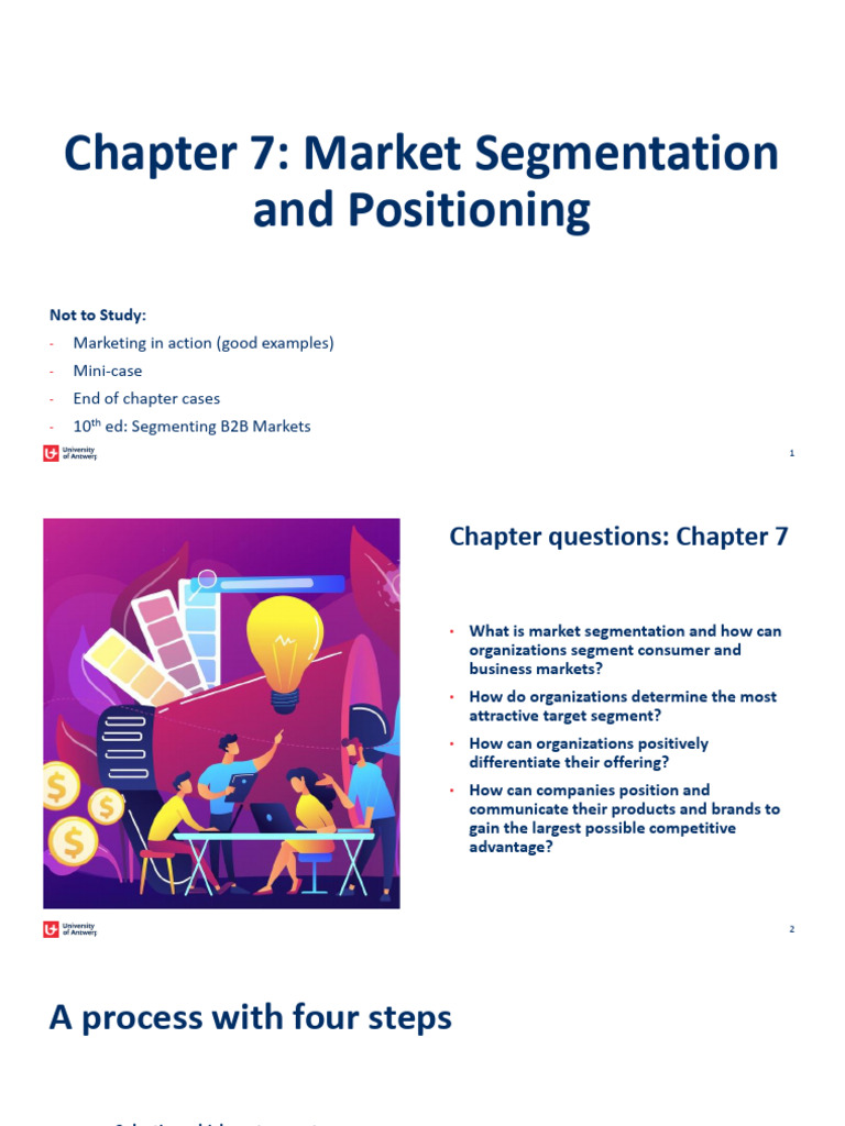 W5 Segmentation and Positioning | PDF | Marketing | Market Segmentation