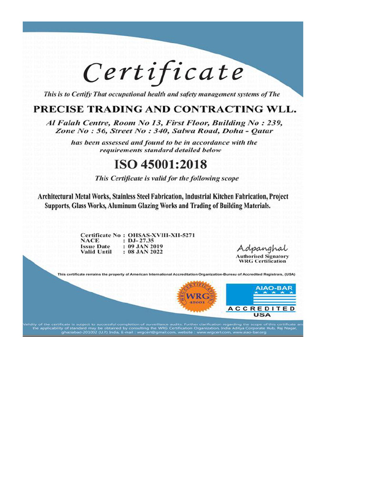 Iso 45001-2018 | PDF