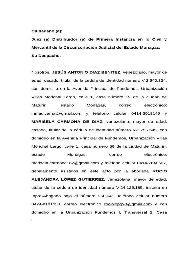 01 Demanda Nulidad de Venta Oficio | PDF | Justicia | Crimen y violencia