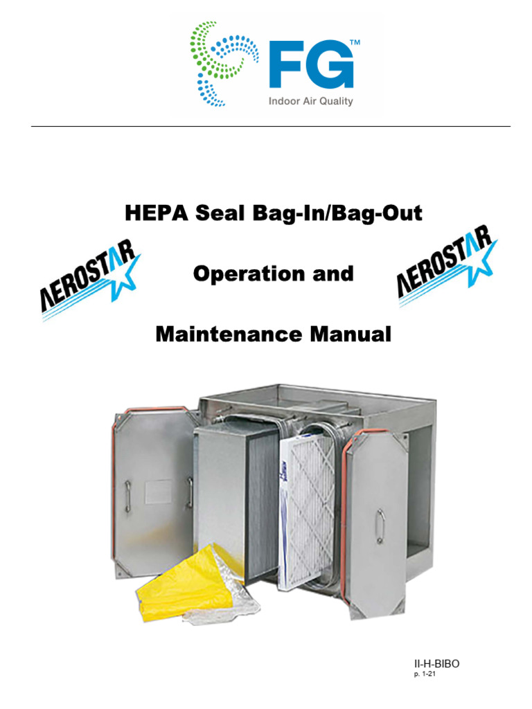 Hepa Bibo Operation Manual NEWLGO-1 | PDF | Filtration