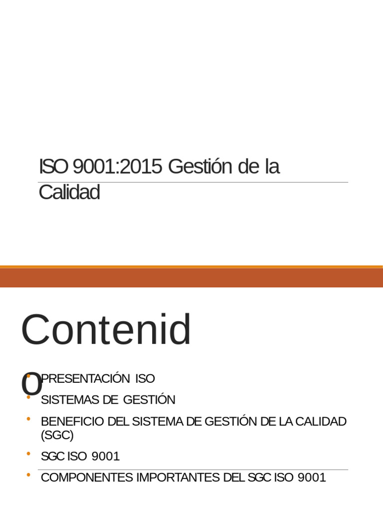 ISO 9001:2015 y Gestión de Calidad | PDF | Calidad (comercial ...