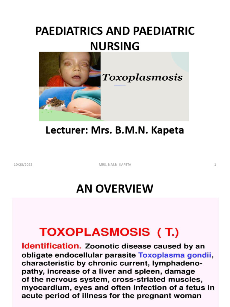 Toxoplasmosis October 2022 BMNK | PDF