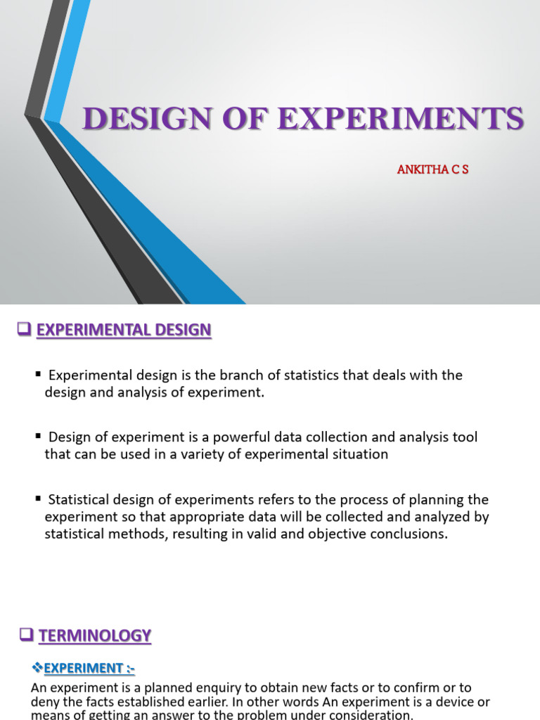 DESIGN OF EXPERIMENTS Note 1 | PDF | Analysis Of Variance | Experiment