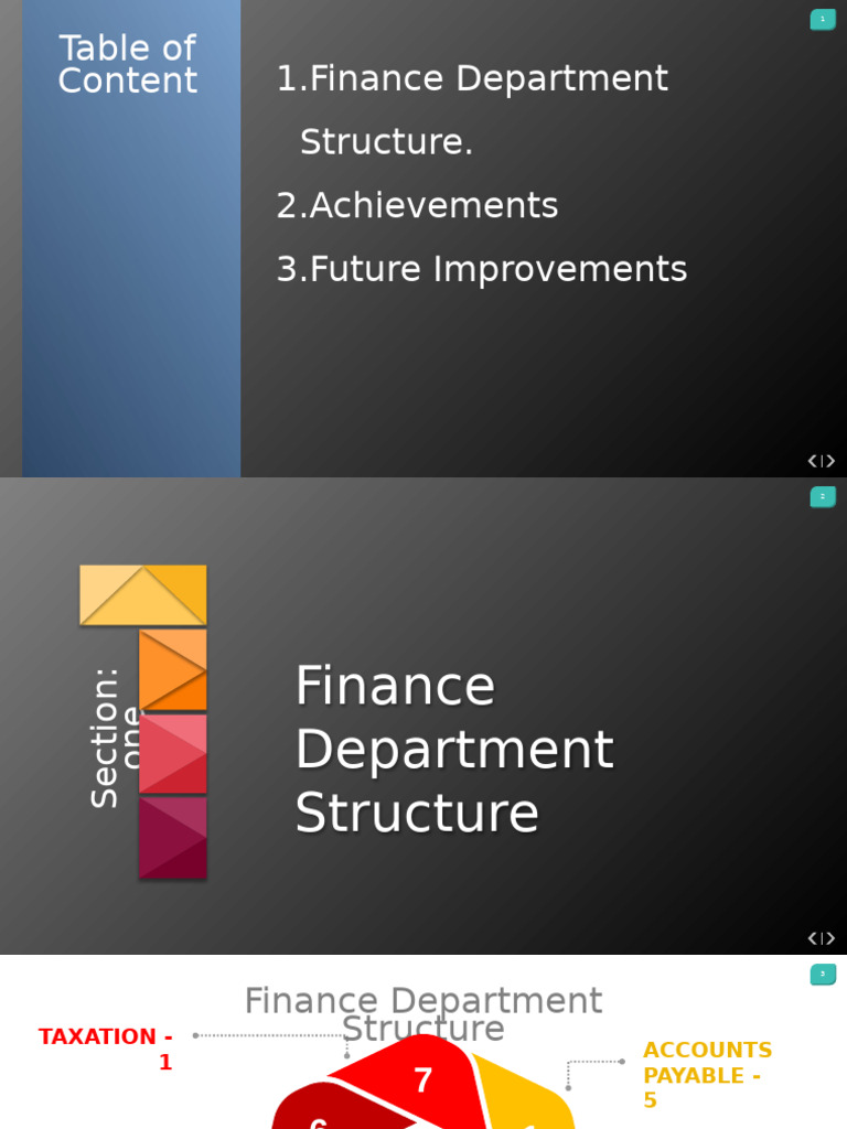 Finance Department Introduction | PDF | Accounts Payable | Payroll
