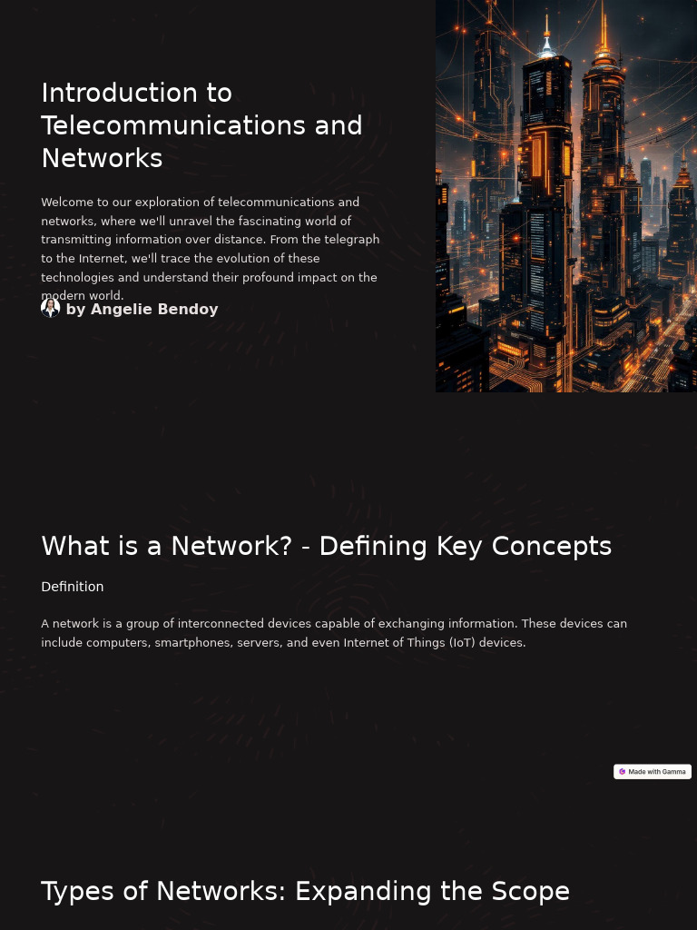 Telecommunications and Network Basics | PDF | Computer Network ...
