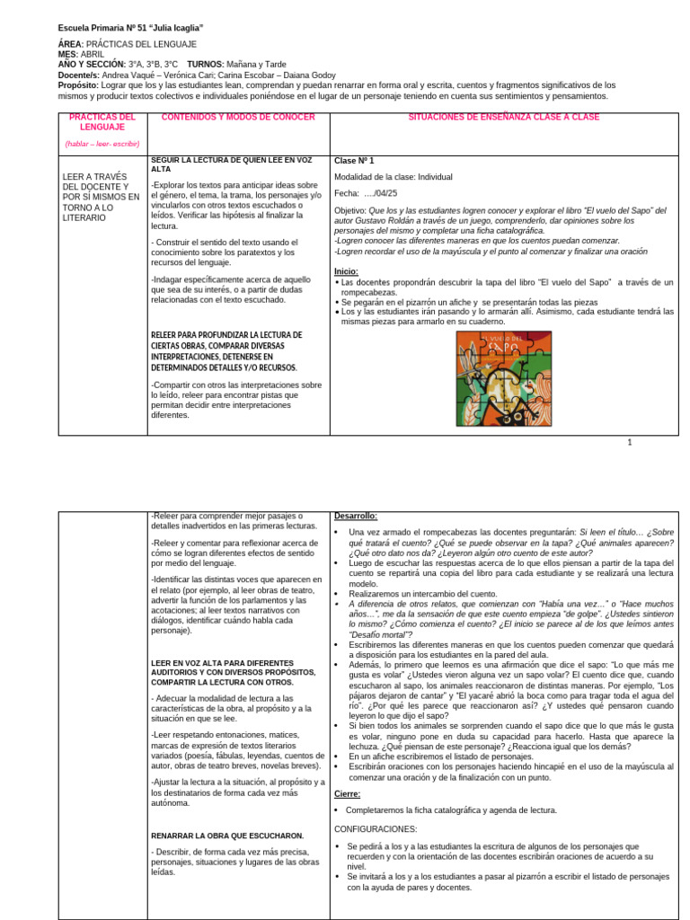 2- PDL ABRIL | PDF | Cuentos