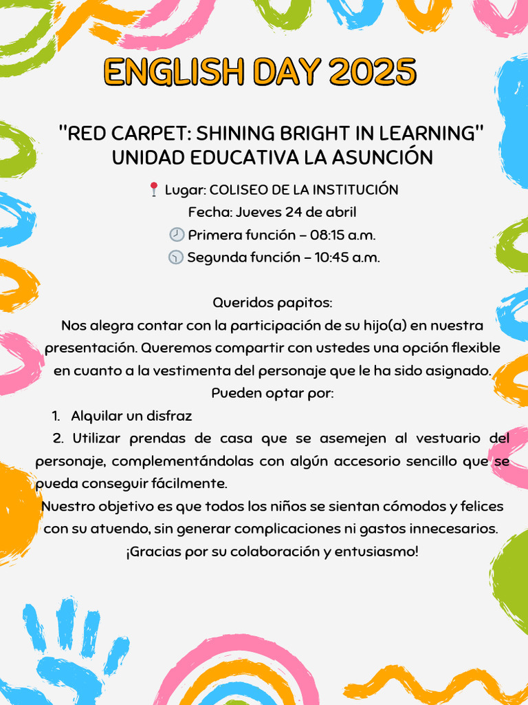 English Day 2025 | PDF