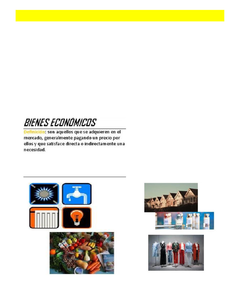 Qu - Son Los Bienes Econ-Micos | PDF | Bienes | Consumo (economía)