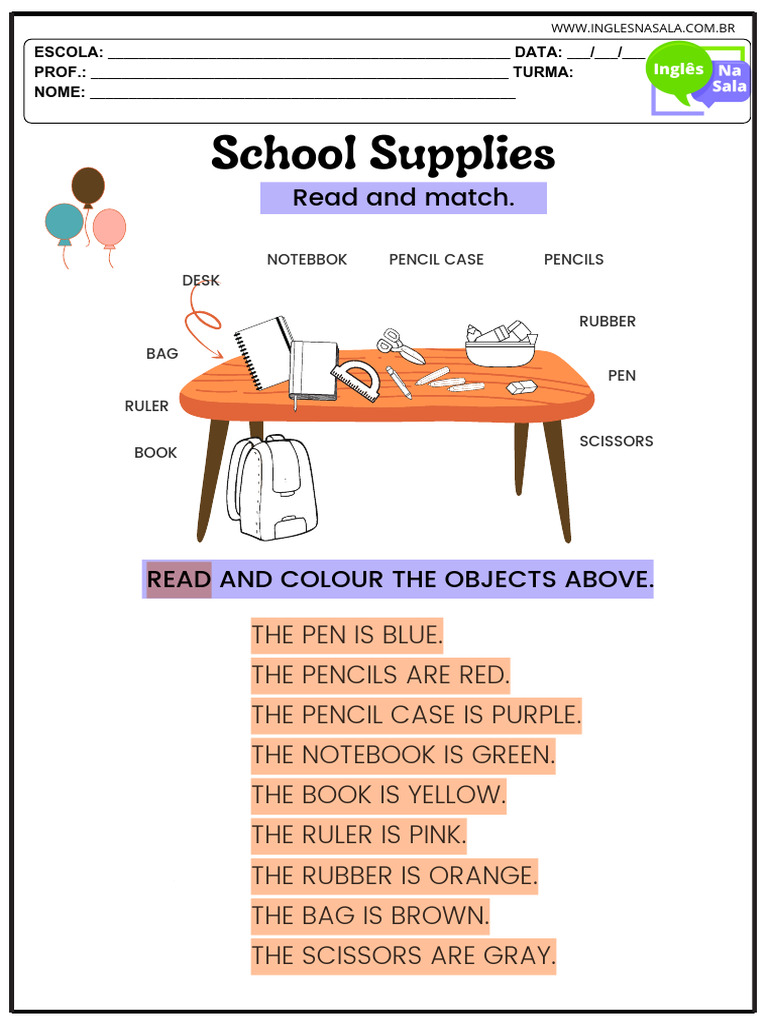 School Objects | PDF