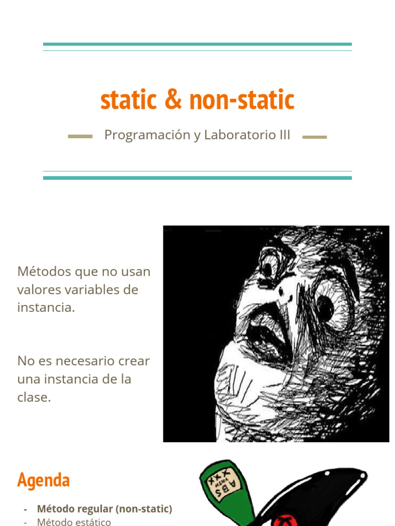 Clase 5 - static y non-static | PDF | Ingeniería de software ...