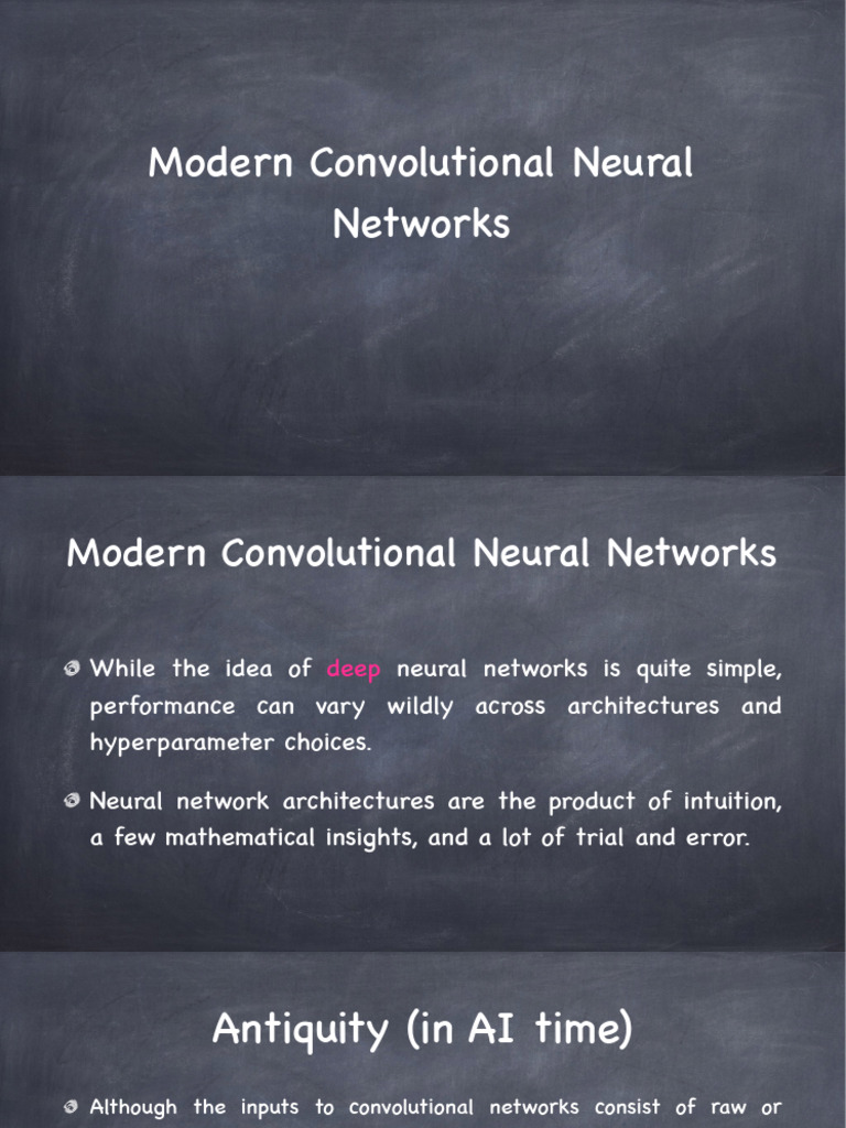 Modern Convolutional Neural Networks | PDF | Graphics Processing Unit | Deep Learning