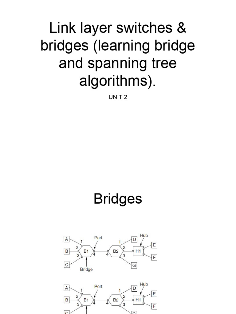 Switches and Bridges in Networking | PDF
