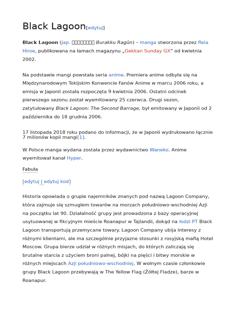 Black Lagoon | PDF