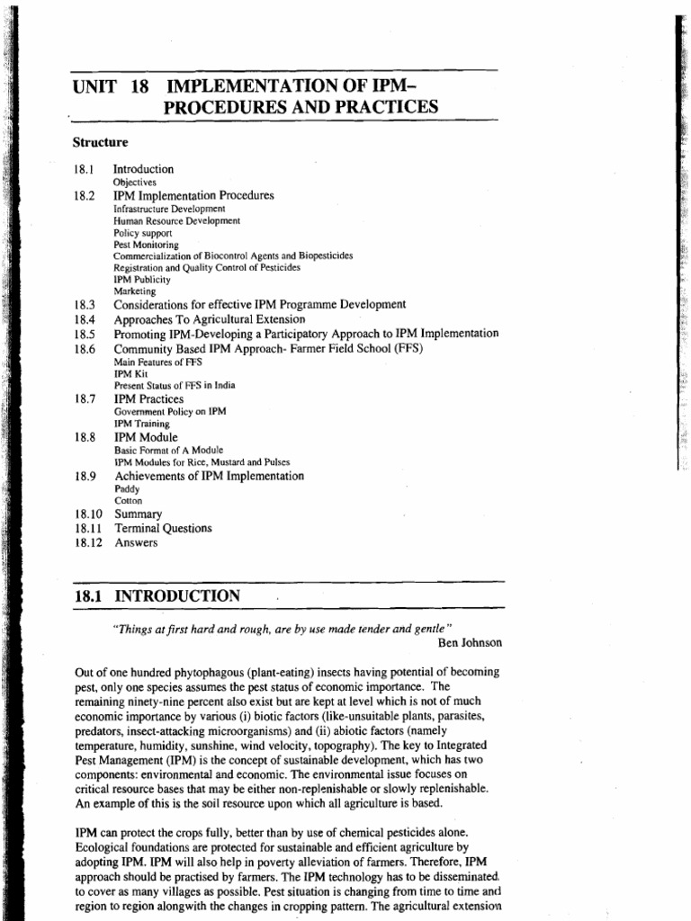 IPM Implementation Strategies | PDF | Pesticide | Agriculture