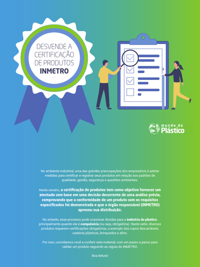 Registro e Certificação de Produtos INMETRO | PDF | Qualidade (negócios ...