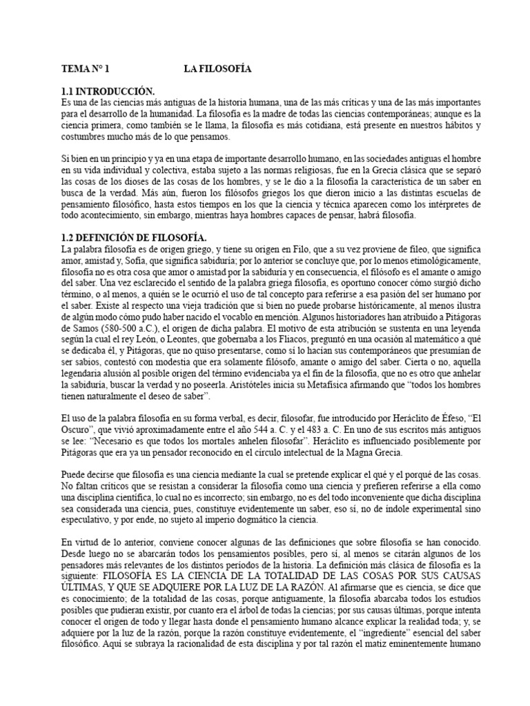 TEMA N° 1-FILOSOF-JURÍDICA_00bcd1001b262f46f29bb5693b6b2828 | PDF | Conocimiento | Metafísica