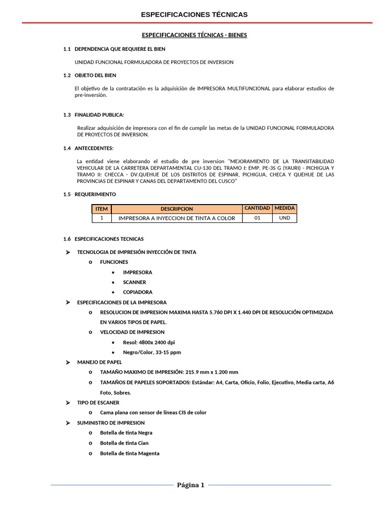 Tdr-Impresora Multifuncional | PDF | Impresora (Computación) | Impresión