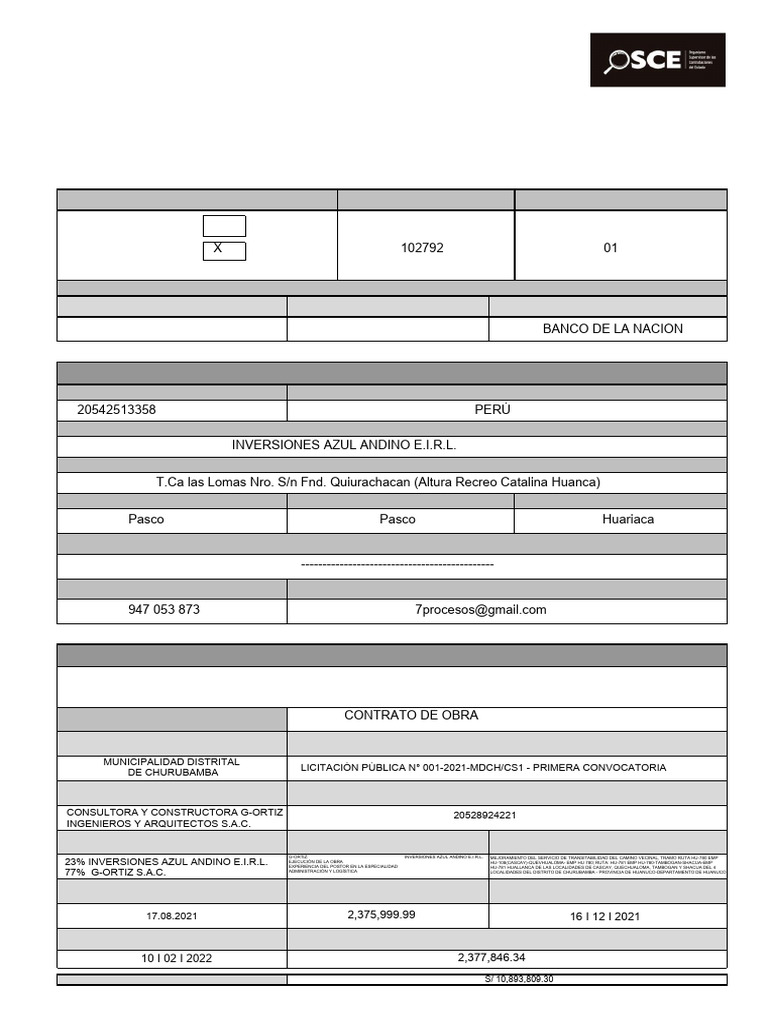 Formulario - 23 - Aumento de Capacidad Máxima de Contratación Para Ejecutores de Obras | PDF ...