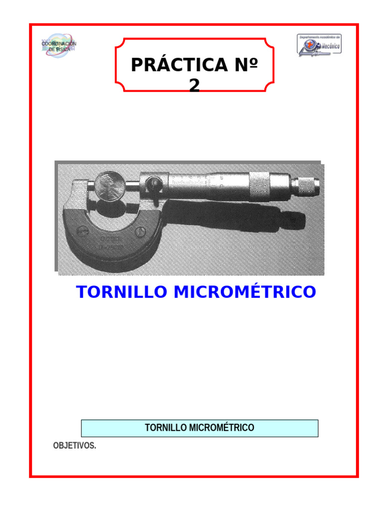 Medición Precisa con Tornillo Micrométrico | PDF | Longitud