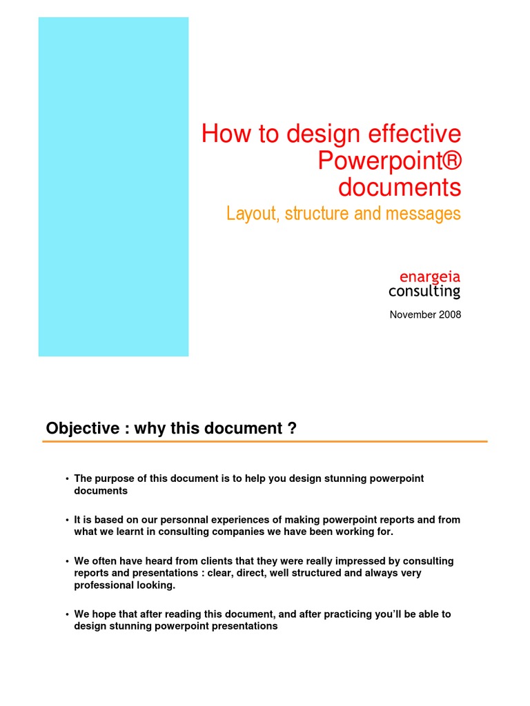 How To Design Effective Powerpoint Document ? | Download Free PDF | Microsoft Power Point ...