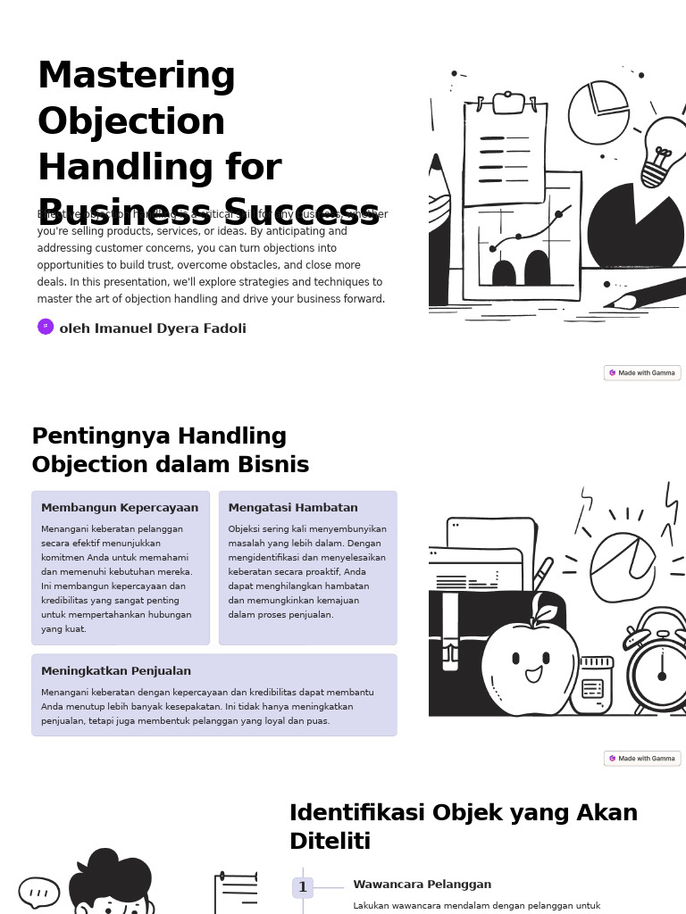 Mastering Objection Handling For Business Success | PDF