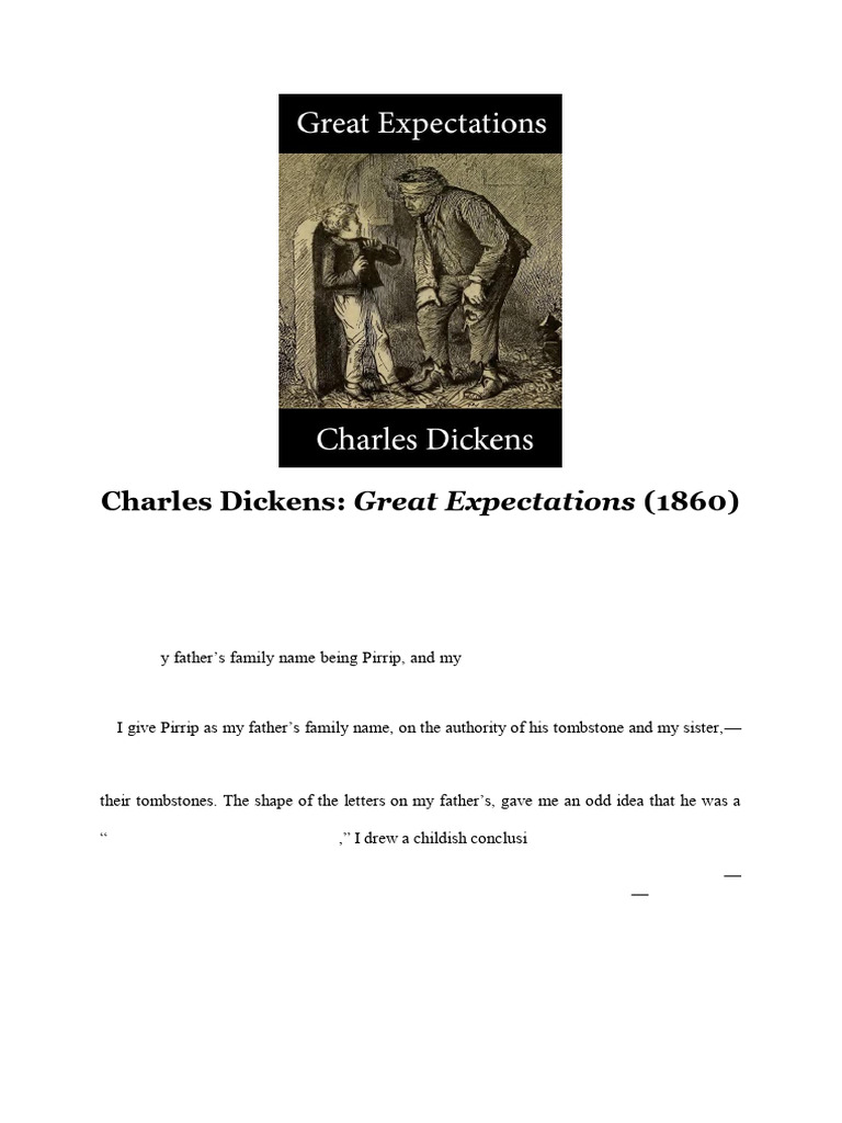Charles Dickens_Great Expectations (1860) selected chapters | PDF ...