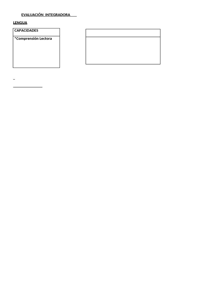 Evaluación Integradora | PDF