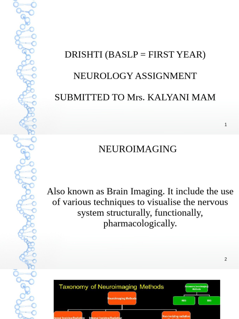 neurology assignment | PDF | Neuroimaging | Magnetoencephalography