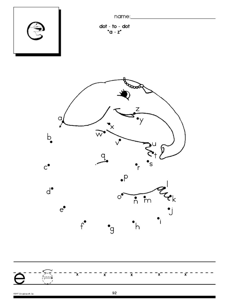 Zoo-phonics-a-z-Dot-To-Dot-Worksheets-หน้า-6 | PDF