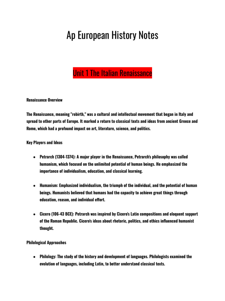 AP European History Notes | PDF | Protestantism | Eastern Bloc