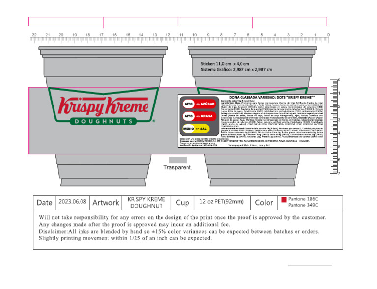 5 DONA GLASEADA VARIEDAD DOTS KRISPY KREME 96g (8 Dots X 12g) | PDF