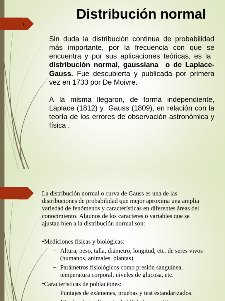 Distribución Normal: Conceptos Clave y Aplicaciones | PDF ...
