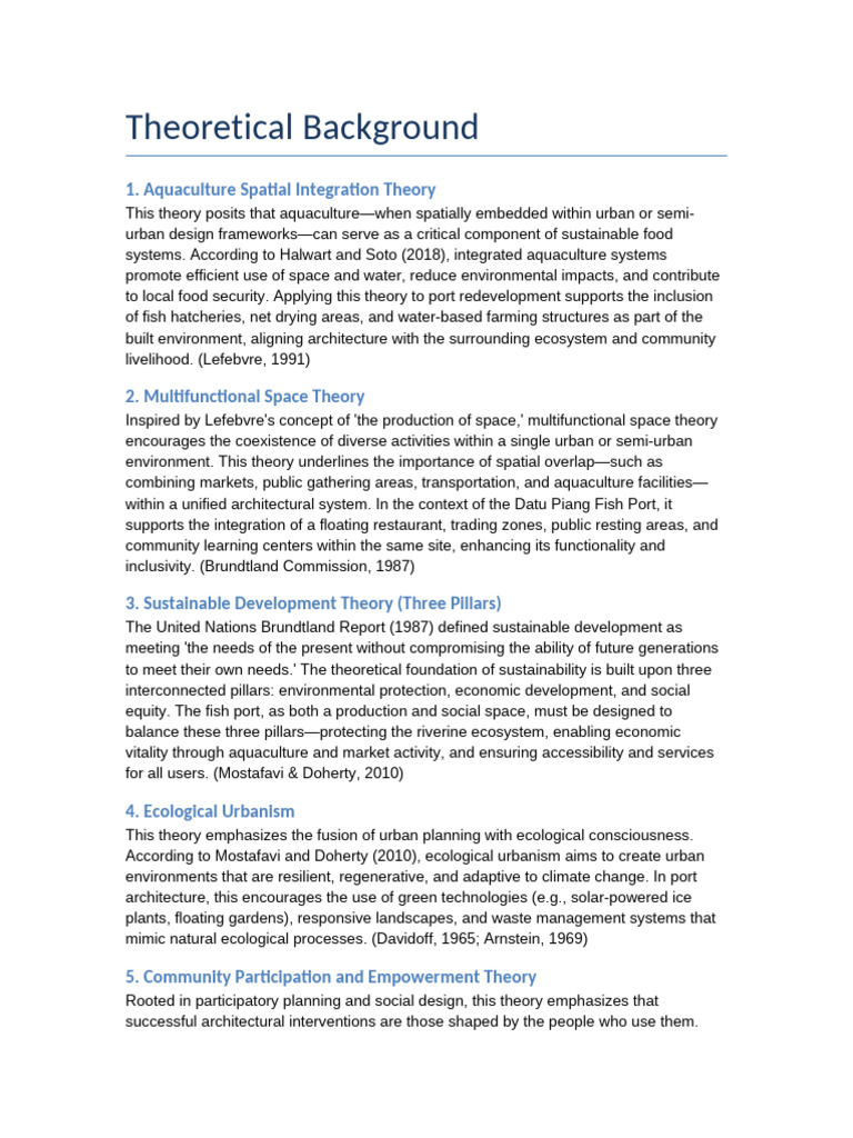 Theoretical Background With CEPA and Citations | PDF | Sustainability ...