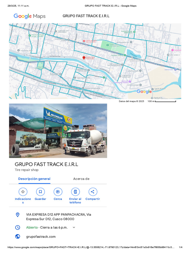 Llantas y Servicios en Cusco - Fast Track | PDF