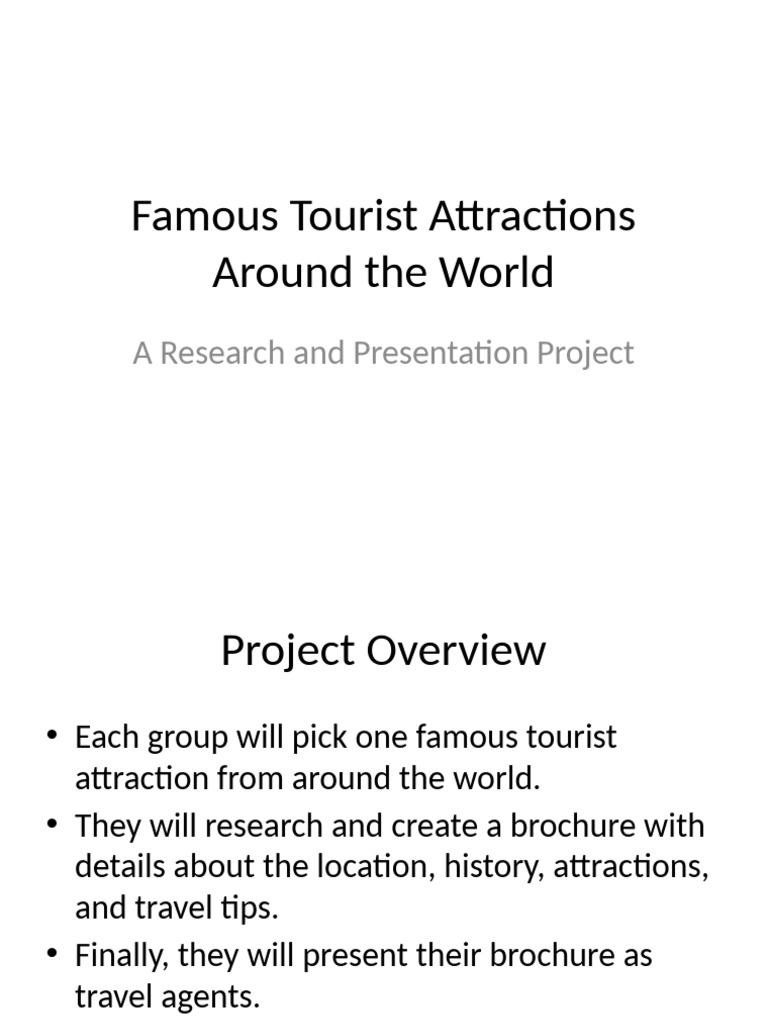 Tourist Attractions Presentation | PDF