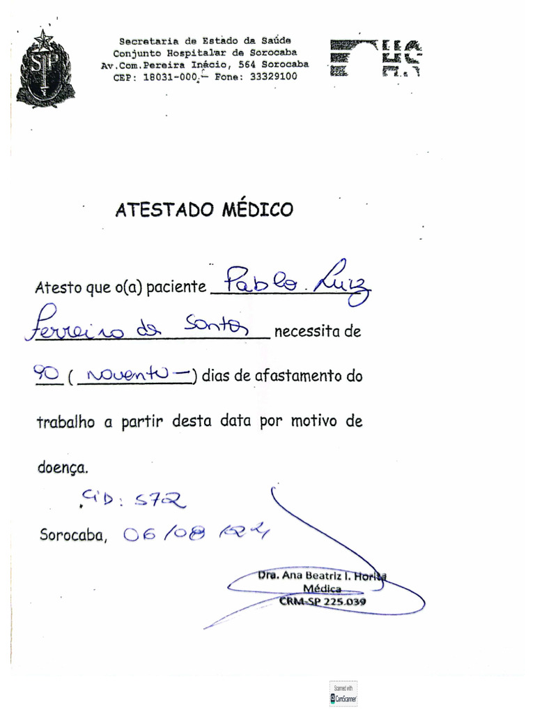 Atestado | PDF