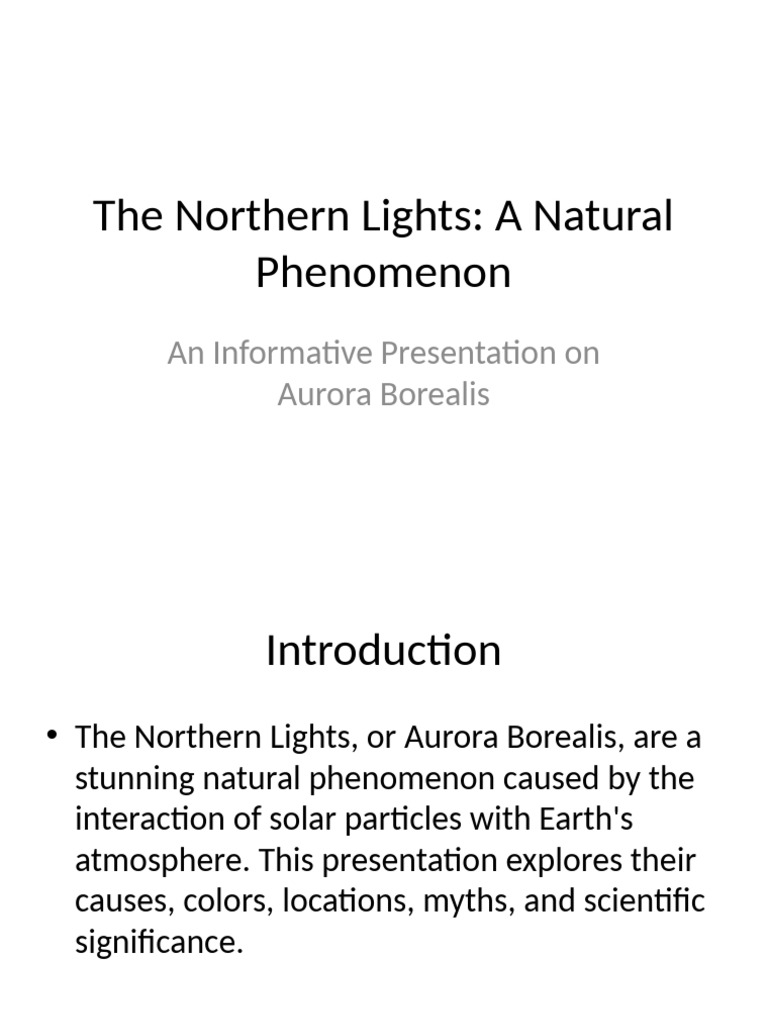 Northern Lights Serious | PDF