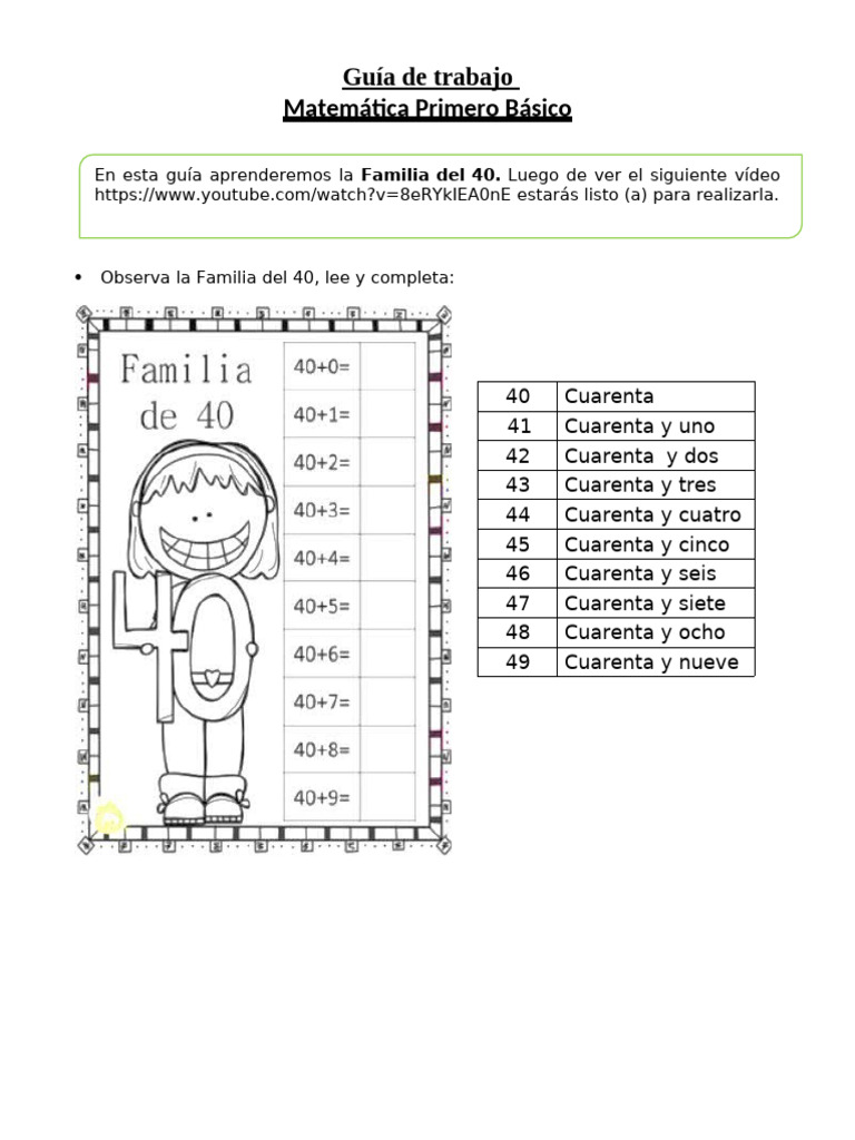 1° Basico Matematica Guia 31 Profesoras Primeros Basicos | PDF
