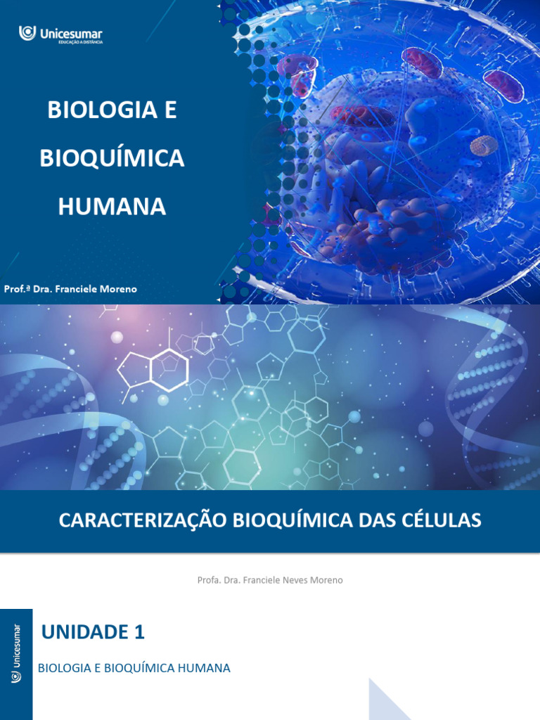 Unicesumar - Biologia e Bioquímica Humana | PDF | RNA | Célula (Biologia)