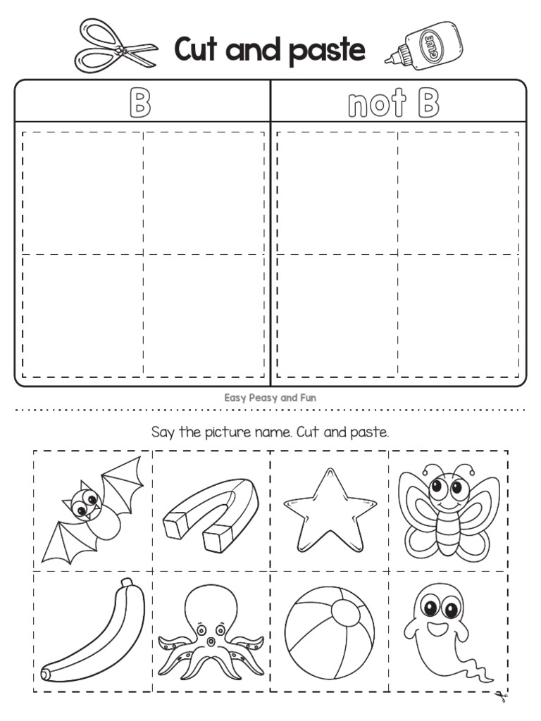 Fun Cut and Paste Activity Guide | PDF