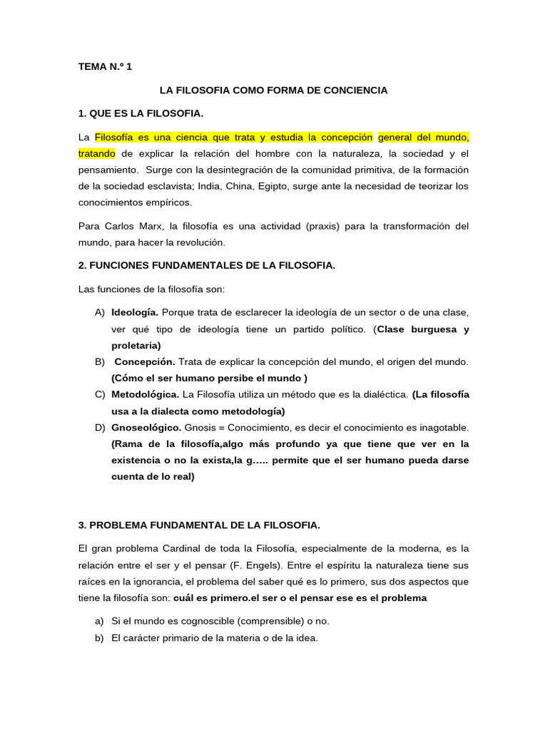Tema #1.1 | PDF | Idealismo | Dialéctico