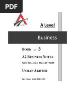AQA A Level Business Formula Sheet | PDF | Revenue | Financial Economics