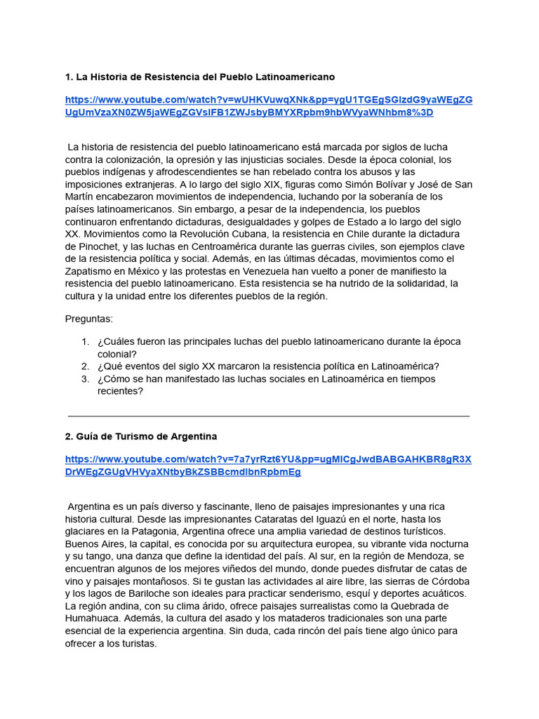 Español_semana 1_02 | PDF | America latina