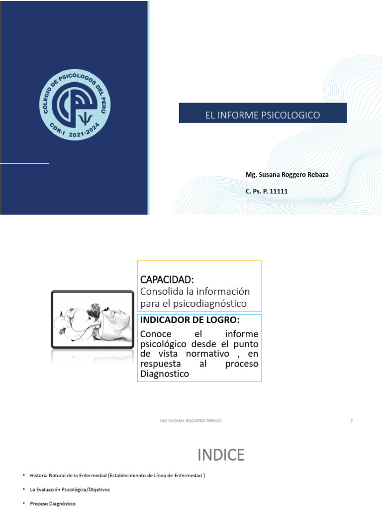 Informe Psicológico: Guía Completa | PDF | Sicología | Evaluacion ...